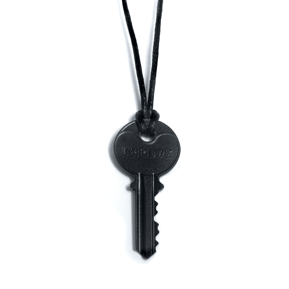 Engrave Custom Matte Black Key Jewelry Collection | The Giving Keys