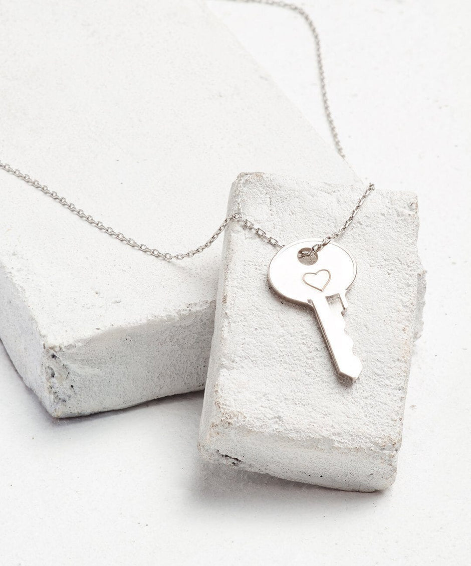 Shop Customizable Word Dainty Key Jewelry Collection | The Giving Keys
