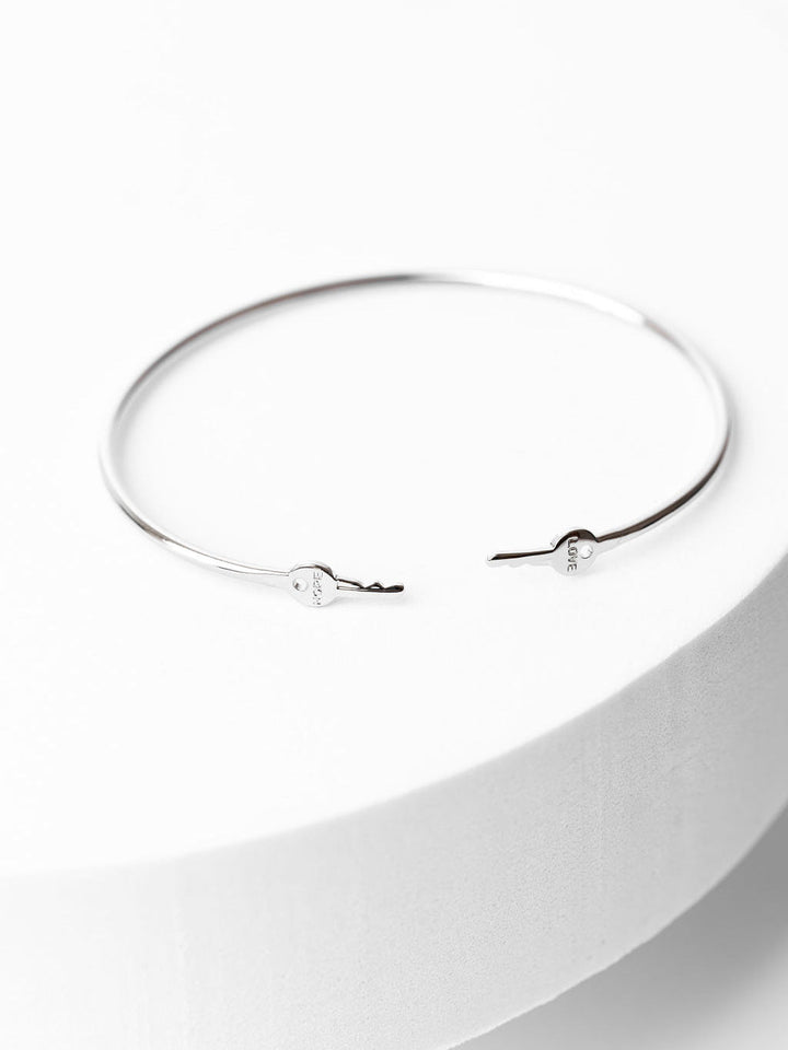 Shop Engraved Word Key Bracelet Collection | The Giving Keys