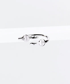 Wrapped Mini Key Ring with an Engraved Word | The Giving Keys